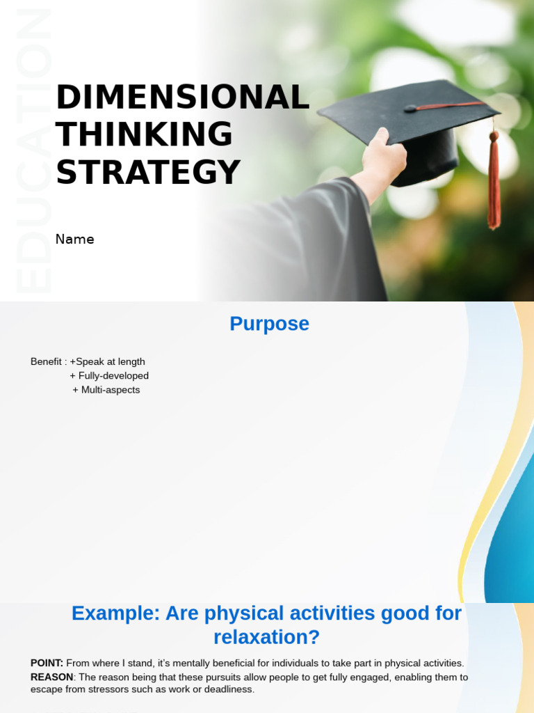 Dimensional Thinking Strategy | PDF | Mental Health | Stress (Biology)
