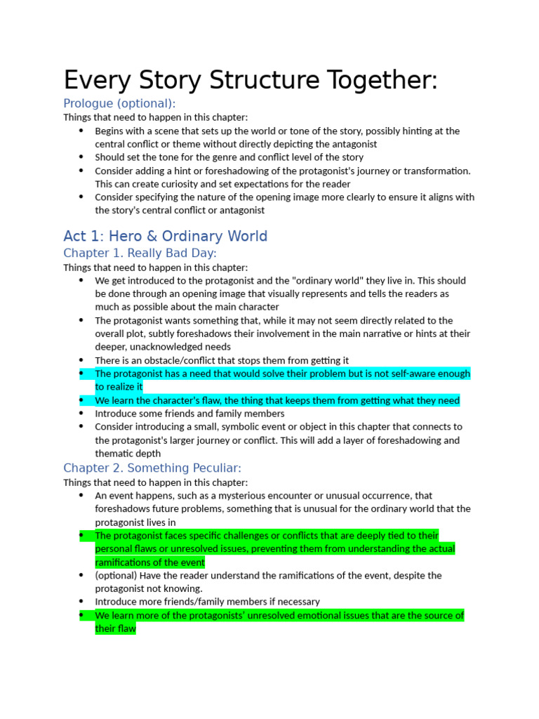 Every Story Structure Together | PDF | Narrative | Plot (Narrative)