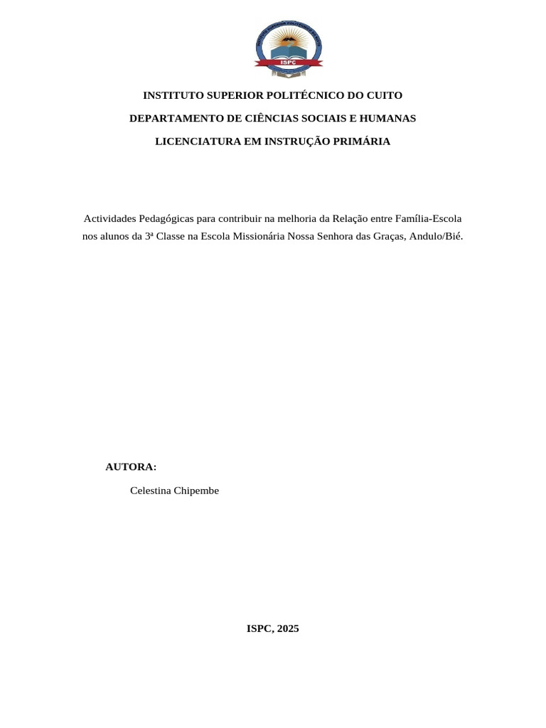 Atividades para Melhorar Relação Família-Escola | PDF | Família ...