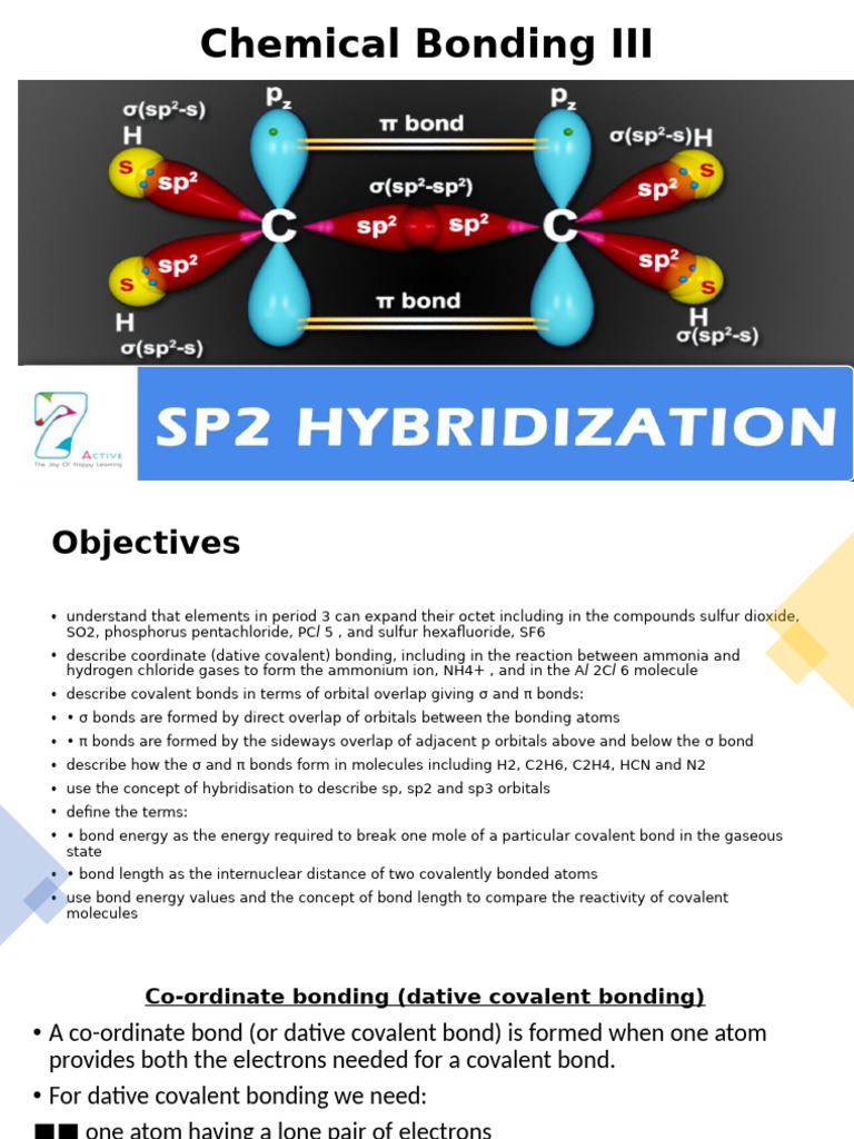 9701 Chemical Bonding Dative Hybridisn | PDF | Chemical Bond | Molecular Orbital