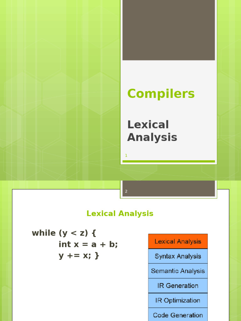 2 - Compilers (Lexical Analysis) | PDF