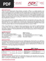 Iron & Folic Acid Tablet Guide | PDF | Tablet (Pharmacy) | Iron