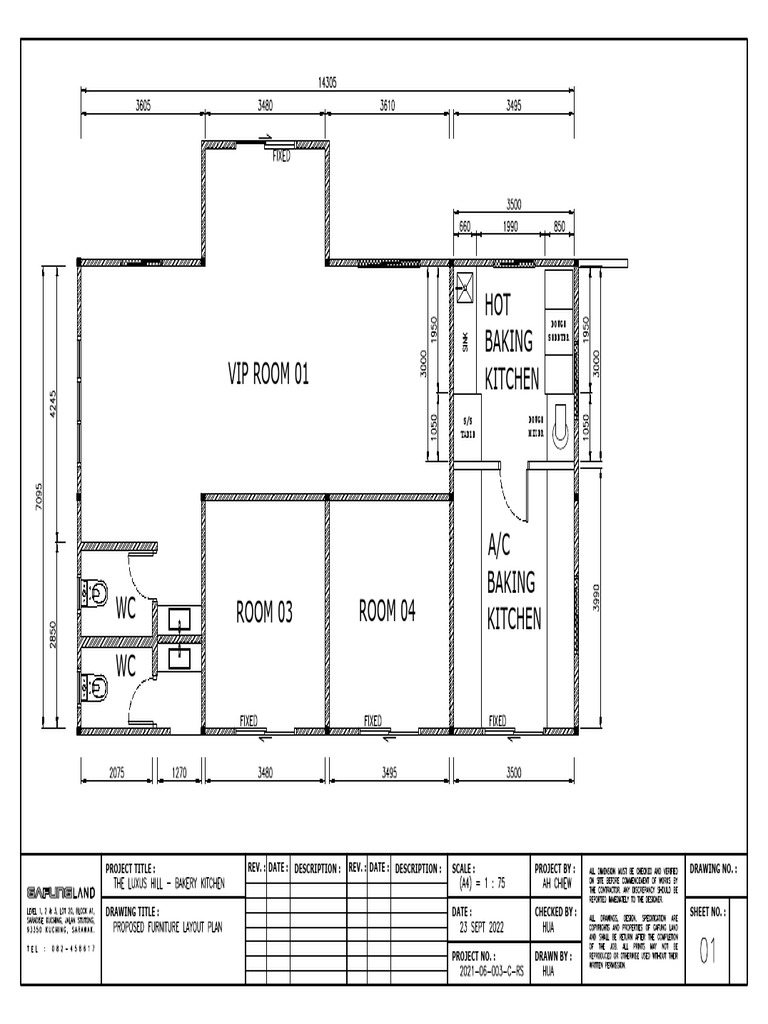 Proposed Bakery Kitchen Layout Plan | PDF