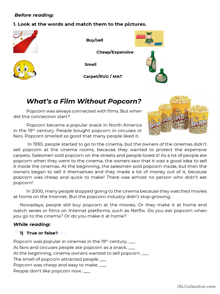 The History of Popcorn in Cinema | PDF | Movie Theater | Linguistics