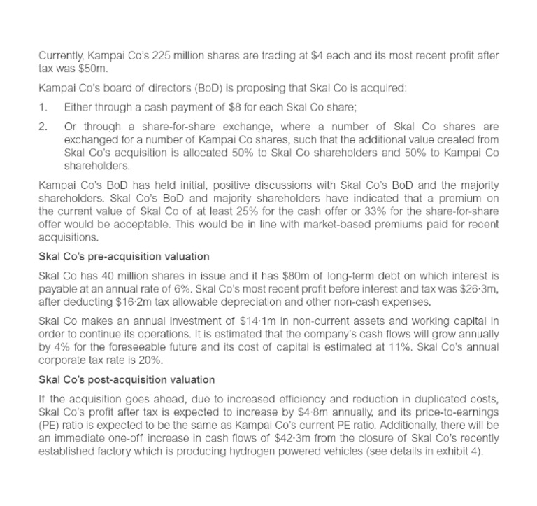 Skal Co, Financial Information | PDF