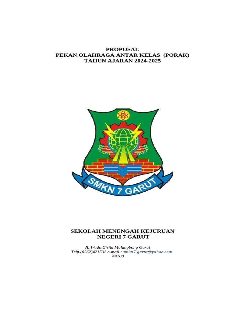 Proposal Pekan Olahraga SMK 2024-2025 | PDF