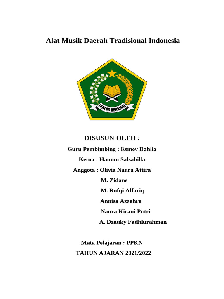 Cover Musik Daerah | PDF