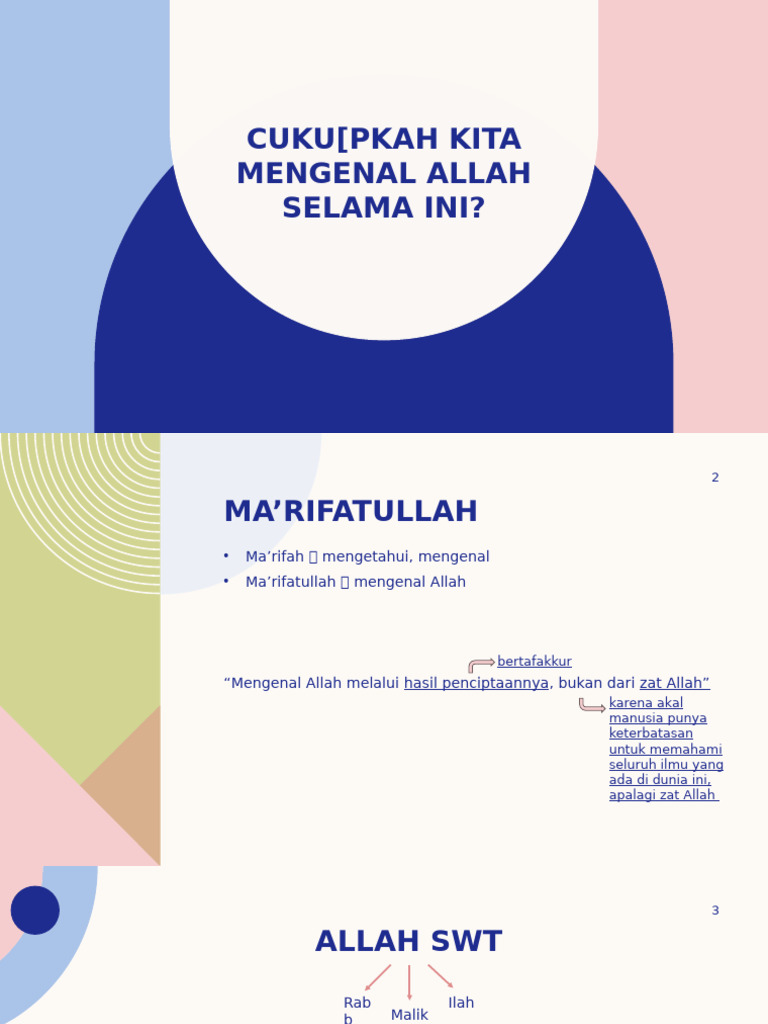 Cukupkah Kita Mengenal Allah Selama Ini | PDF