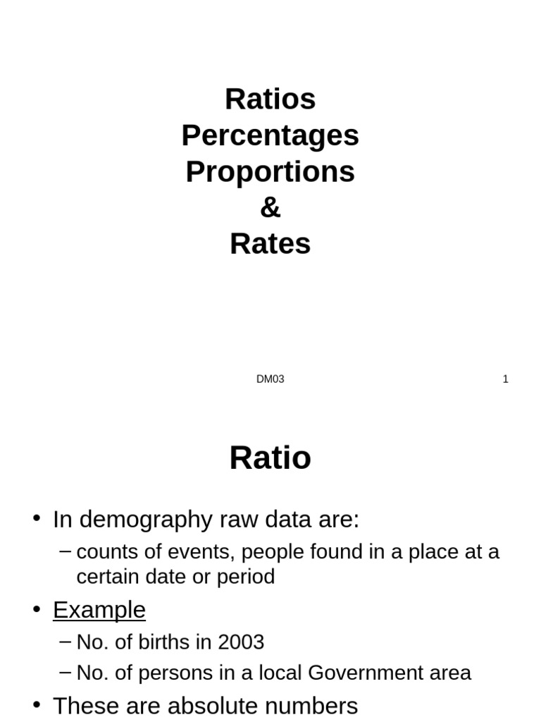 Understanding Demographic Ratios and Rates | PDF | Demography | Ratio
