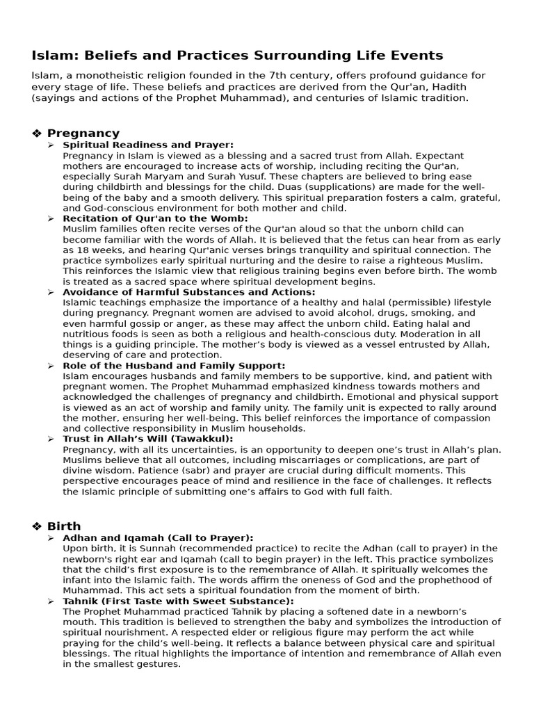 Islam | PDF | Karma | Mindfulness