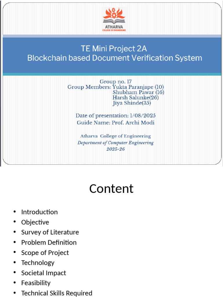 Blockchain Document Verification System | PDF | Authentication ...
