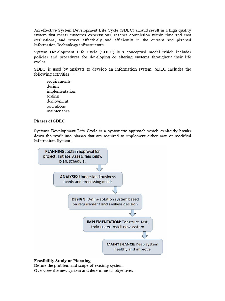 Understanding the System Development Life Cycle | PDF | Systems ...