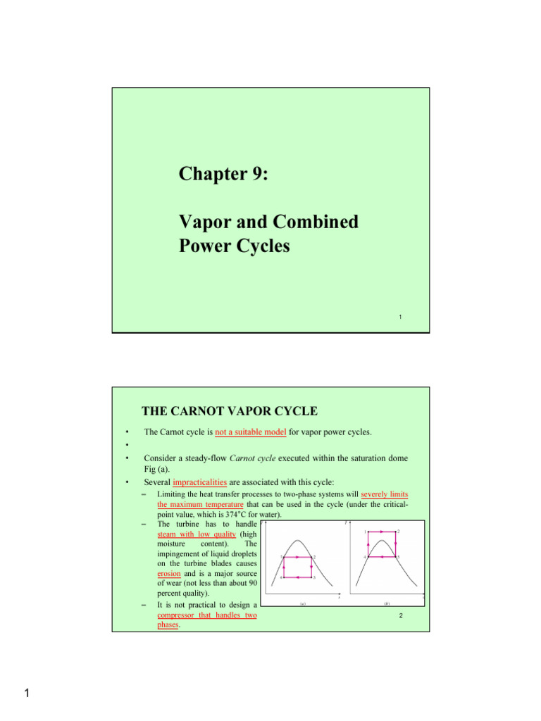 CH09a Vapor Cycles | PDF