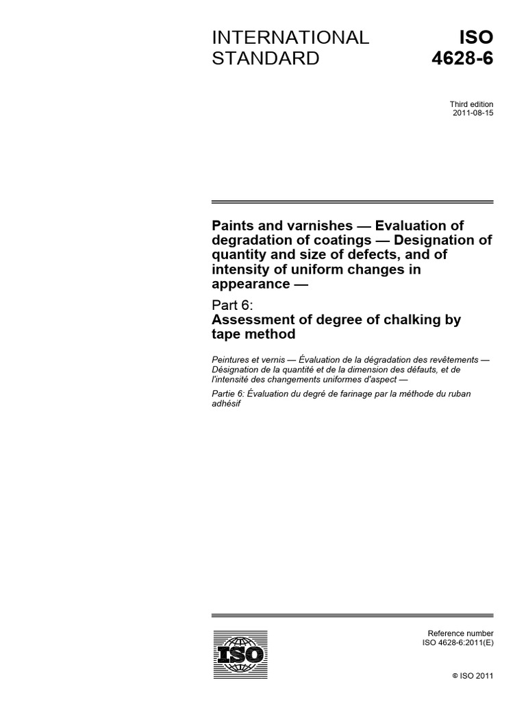 Iso 4628-6-2011 | PDF | International Organization For Standardization ...