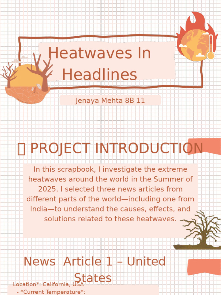 Global Heatwaves: Causes and Solutions | PDF | Heat Wave | Climate Change