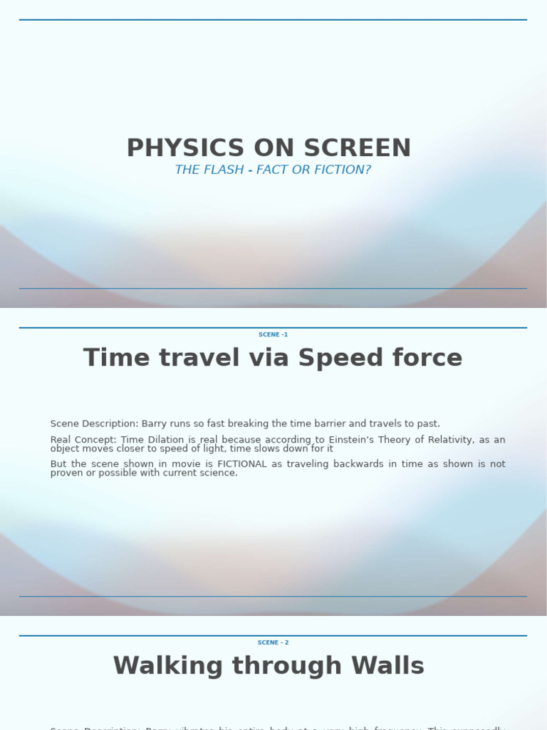Physics Behind The Flash: Fact vs. Fiction | PDF