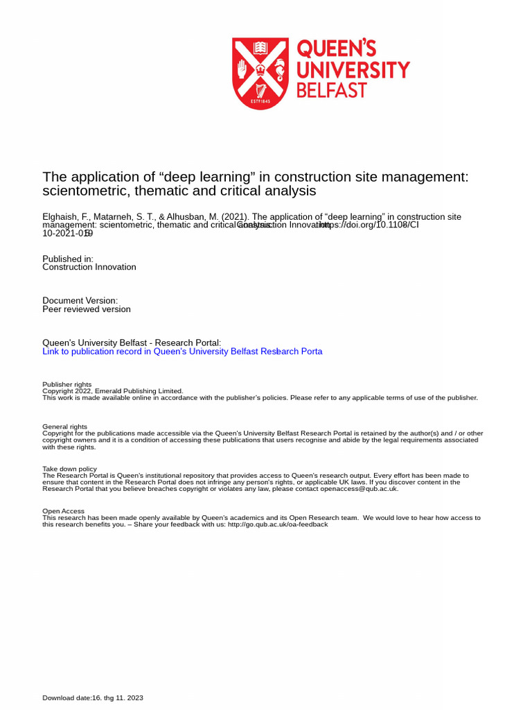 01 Computer Vision on Construction 2 Dich | PDF