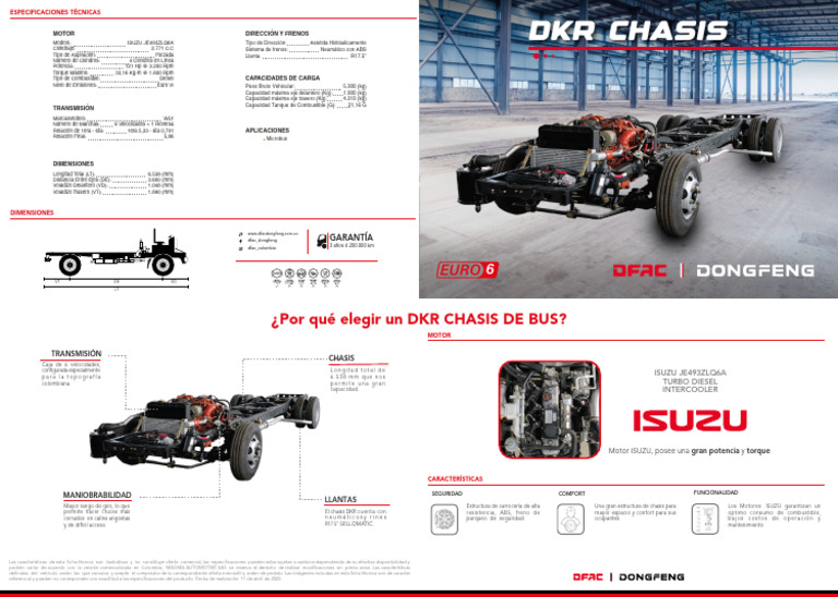 Planos Chasis DKR para Bus | PDF | Eje | Carros deportivos