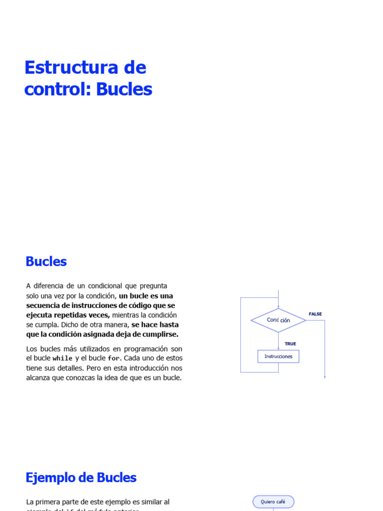 Introducción a Bucles en Programación | PDF