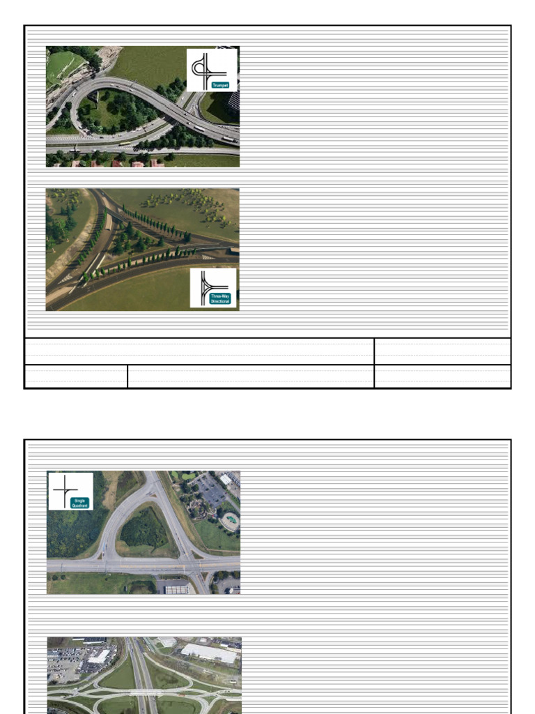 Types of Highway Interchange Template | PDF