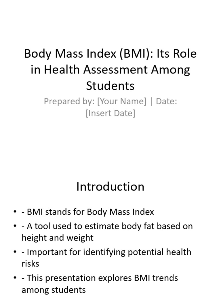 BMI Presentation | PDF