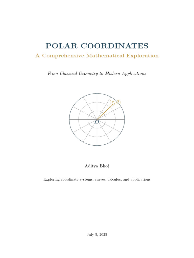 Polar Coordinate Handout | PDF | Coordinate System | Analytic Geometry