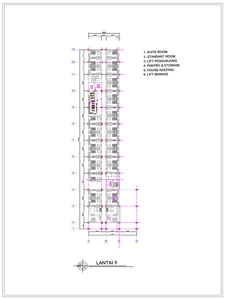 New Denah Hotel Batang - 4-Model | PDF