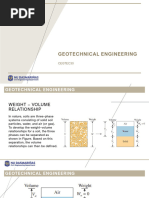 Geotechnical Engineering Formulas: γ kg m lb ft g cm G W e= V V S= V V ...