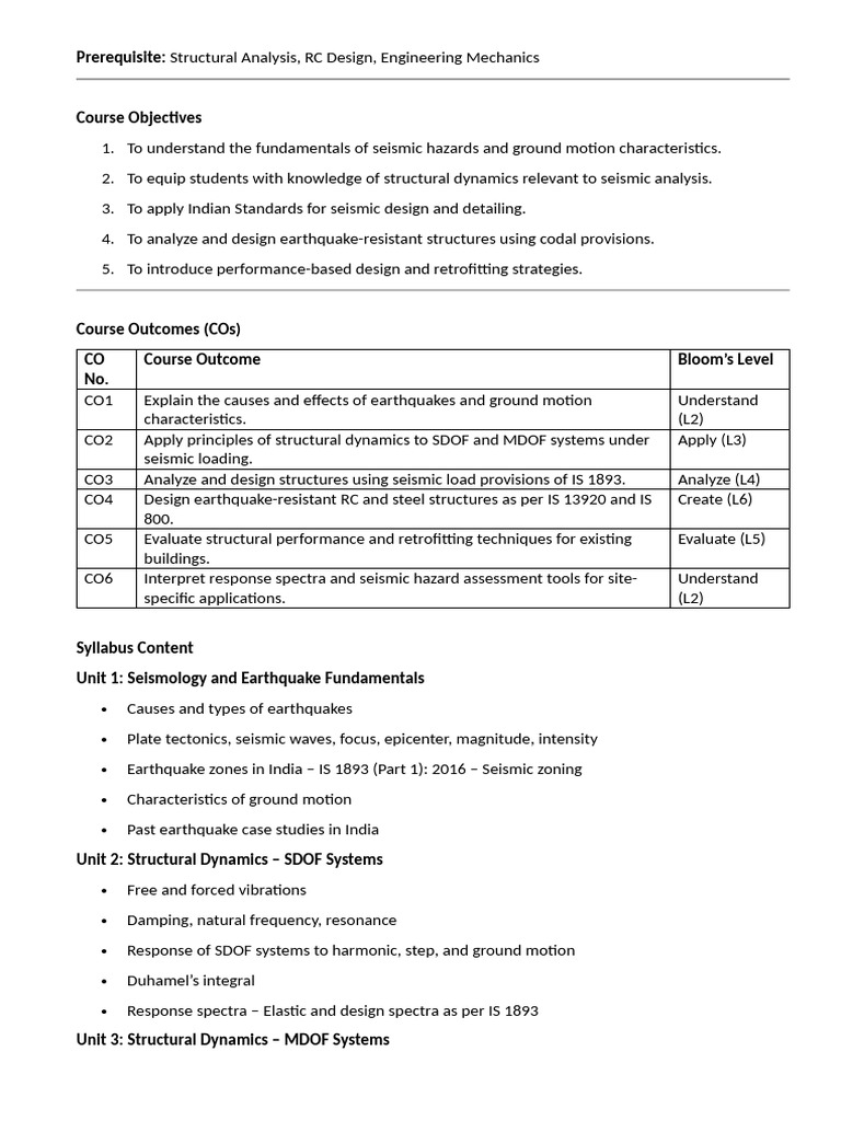 Earthquake Engg New | PDF | Earthquake Engineering | Seismology