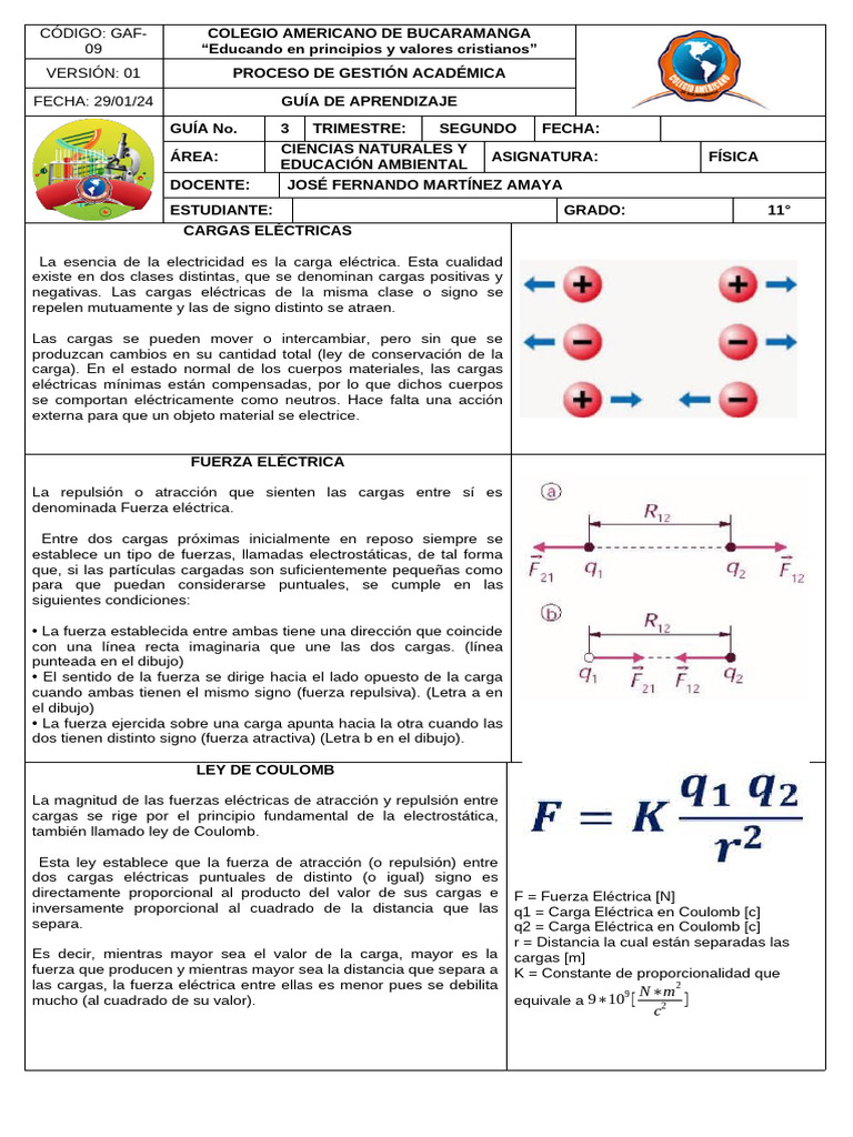 Gaf-09 (Guías de Aprendizaje) Once - Física - 2 Trimestre - Unidad 3 ...