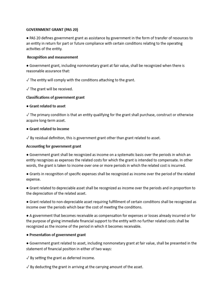 Understanding Government Grants Accounting | PDF | Expense | Income