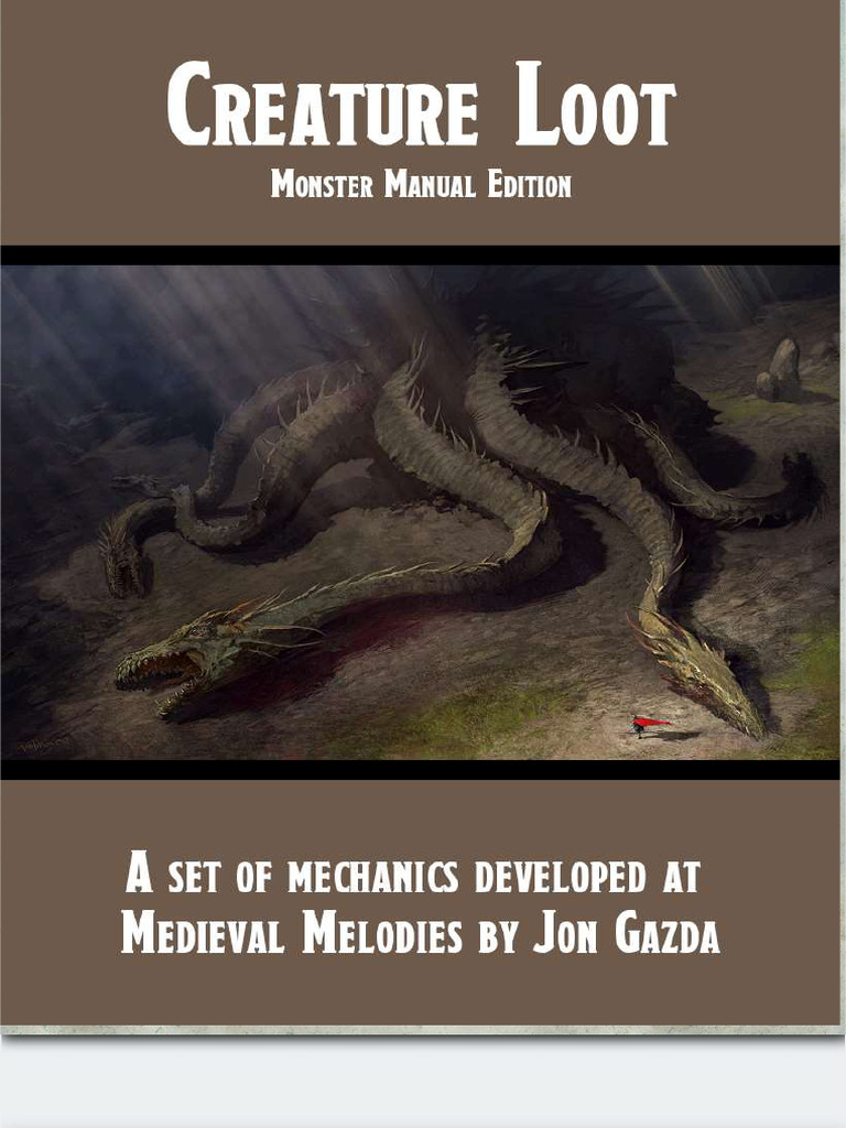 (Loot) Creature Loot - Monster Manual | PDF