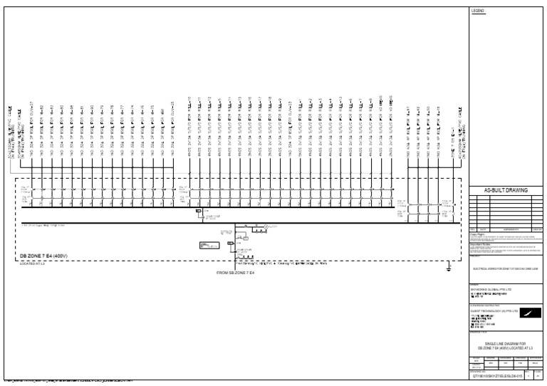 As-Built Drawing: DB ZONE 7 E4 (400V) | PDF