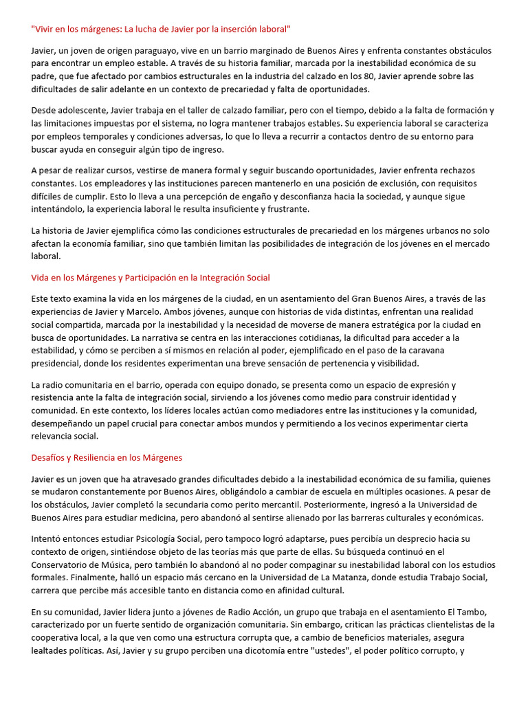 Vivir en La Pobreza, Estudio | PDF | Exclusión social | Institución