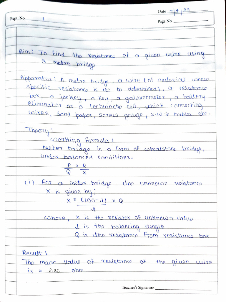 Physics Practical File 12 | PDF