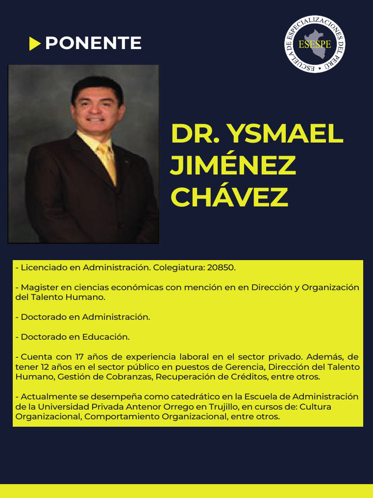 Curriculim Ysmael Jimenez Chavez | PDF