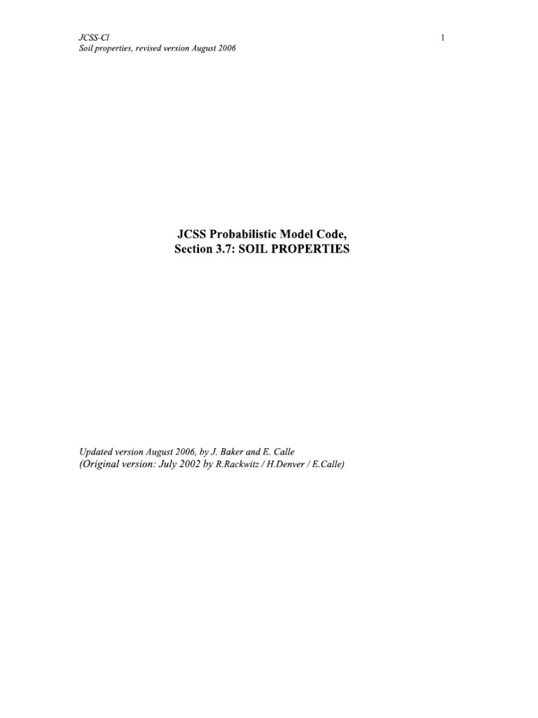 Soil Properties Models | PDF