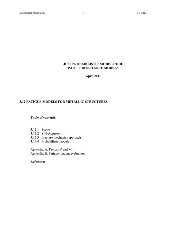 Fatigue Models | PDF