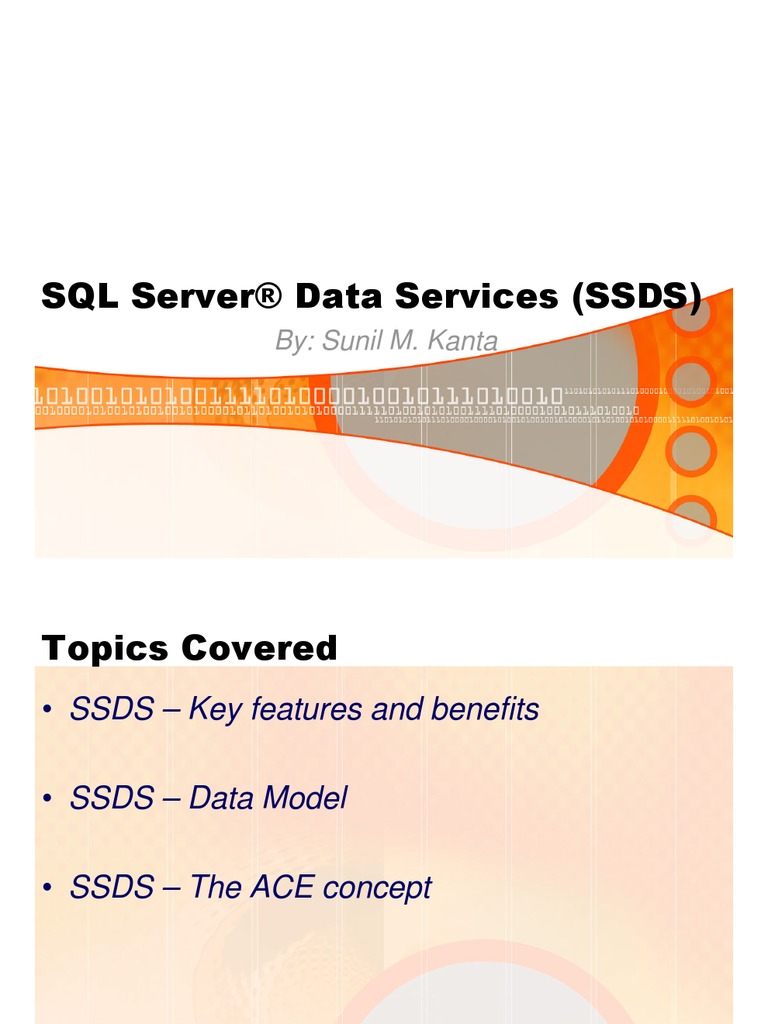 Sql Server Data Services Ssds Pdf Microsoft Sql Server Sql 