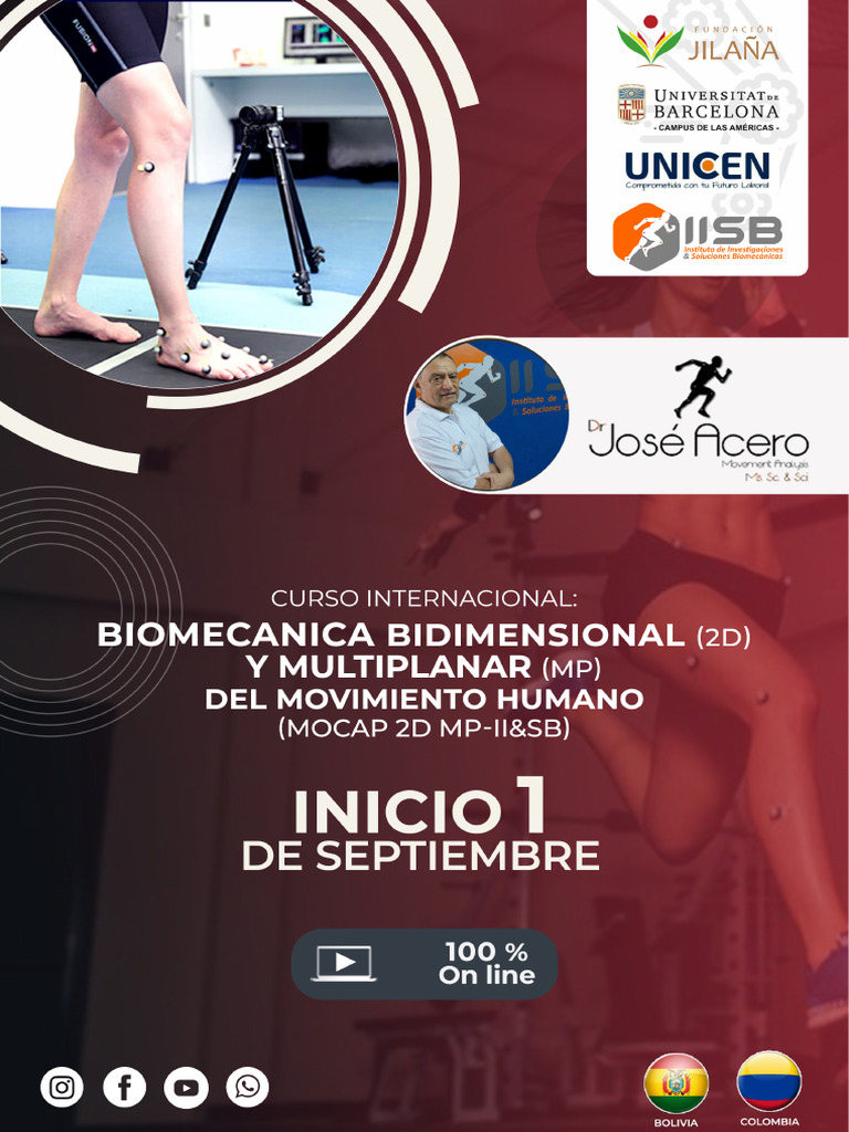 Bochure - Biomecanica BOL. INICIO 1 DE SEPTIEMBRE | PDF