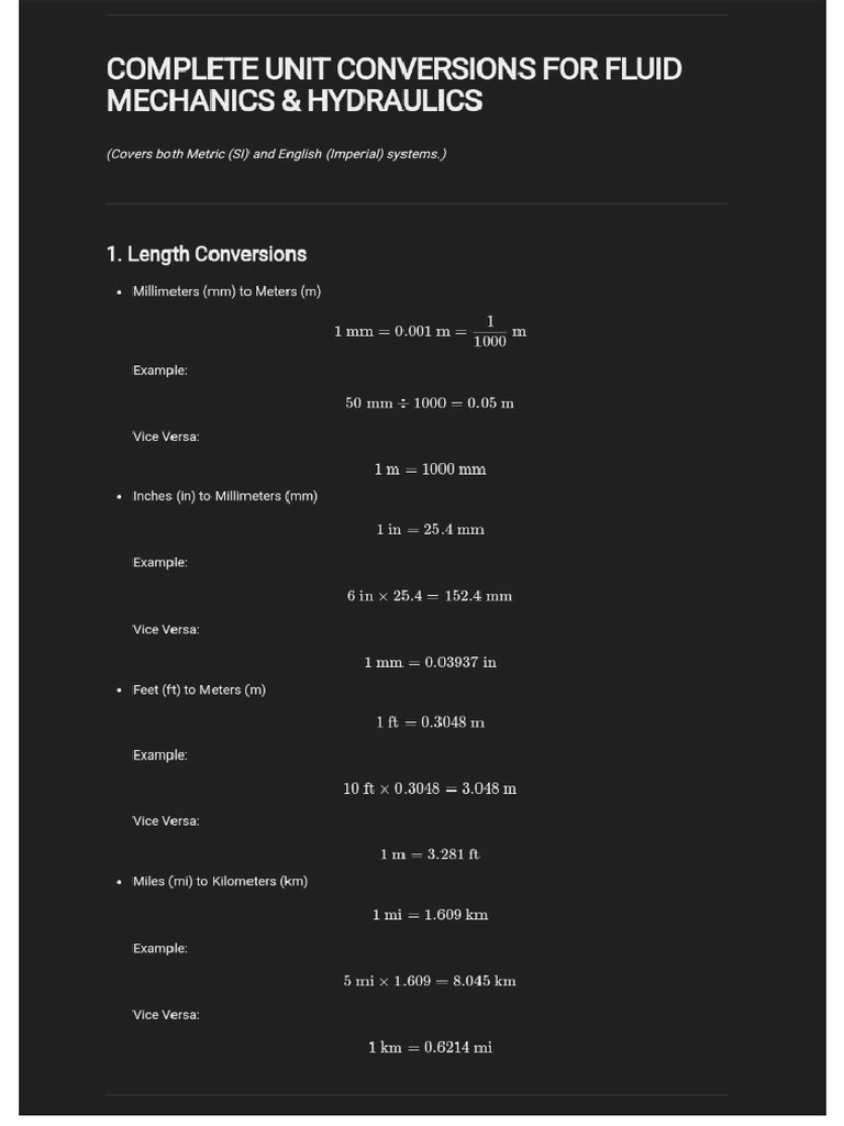 English & Metric System | PDF