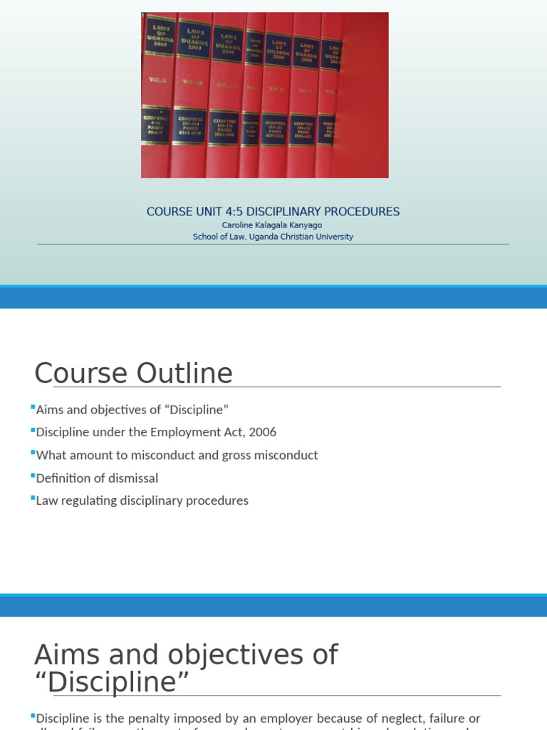 Disciplinary Procedures | PDF | Employment | Justice