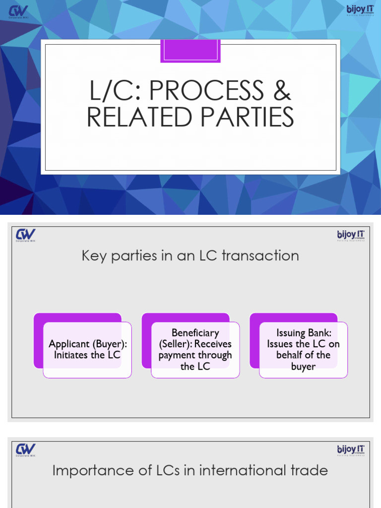 LC Process & Related Parties | PDF | Private Law | Business Law