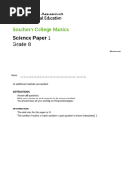 Stage 8 Science Paper 2 Exam 2023 | PDF | Asteroid | Chemical Reactions