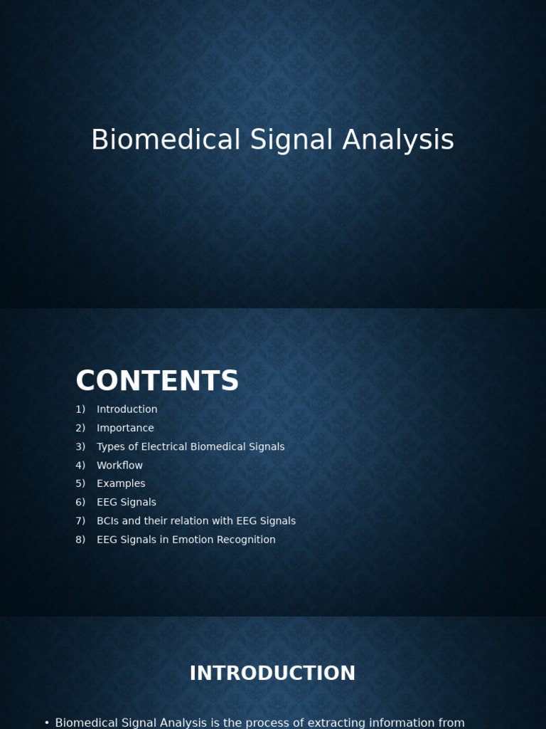 Biomedical Signal Analysis Pdf Electroencephalography Clinical Medicine