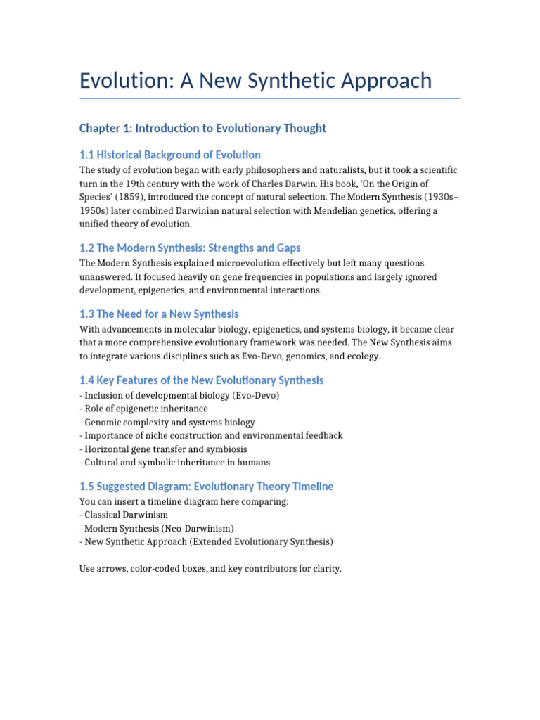 Chapter_1_Evolution_New_Synthetic_Approach | PDF