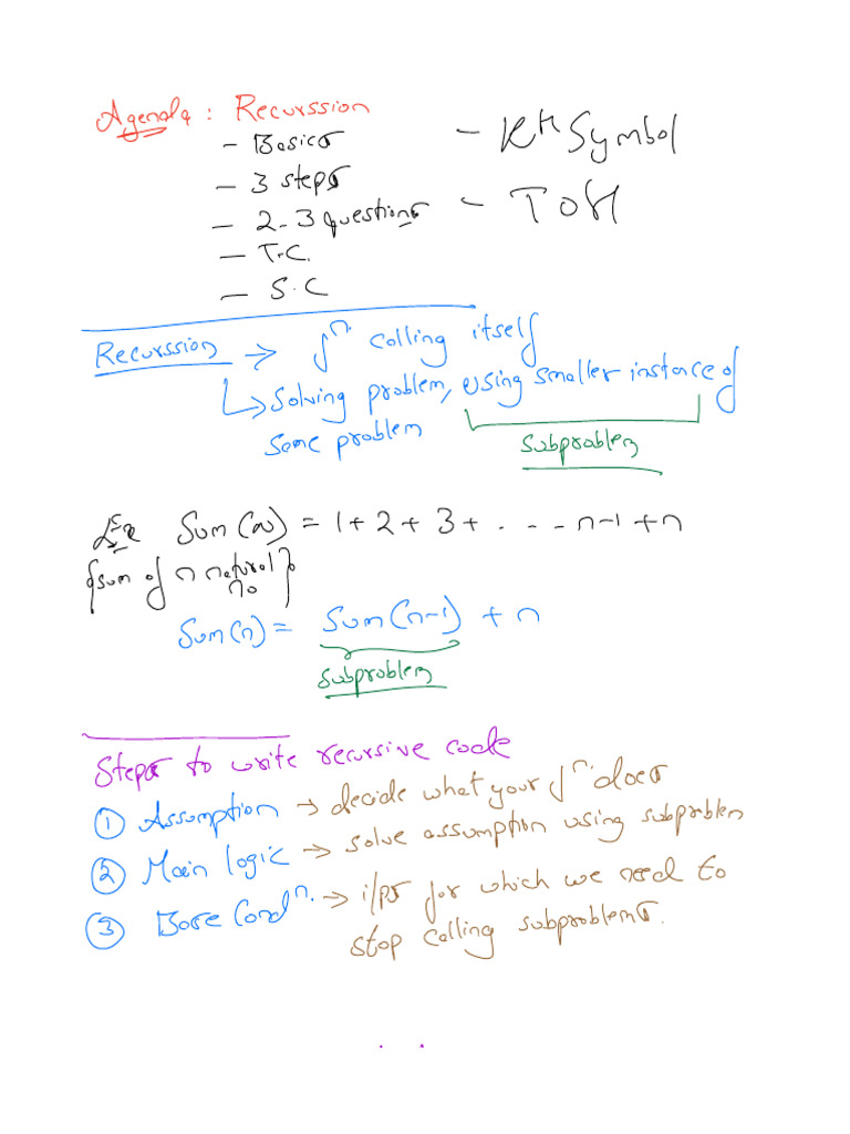 Recursion 1 | PDF