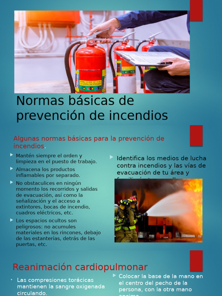 Normas Básicas de Prevención de Incendios | PDF | Reanimación ...