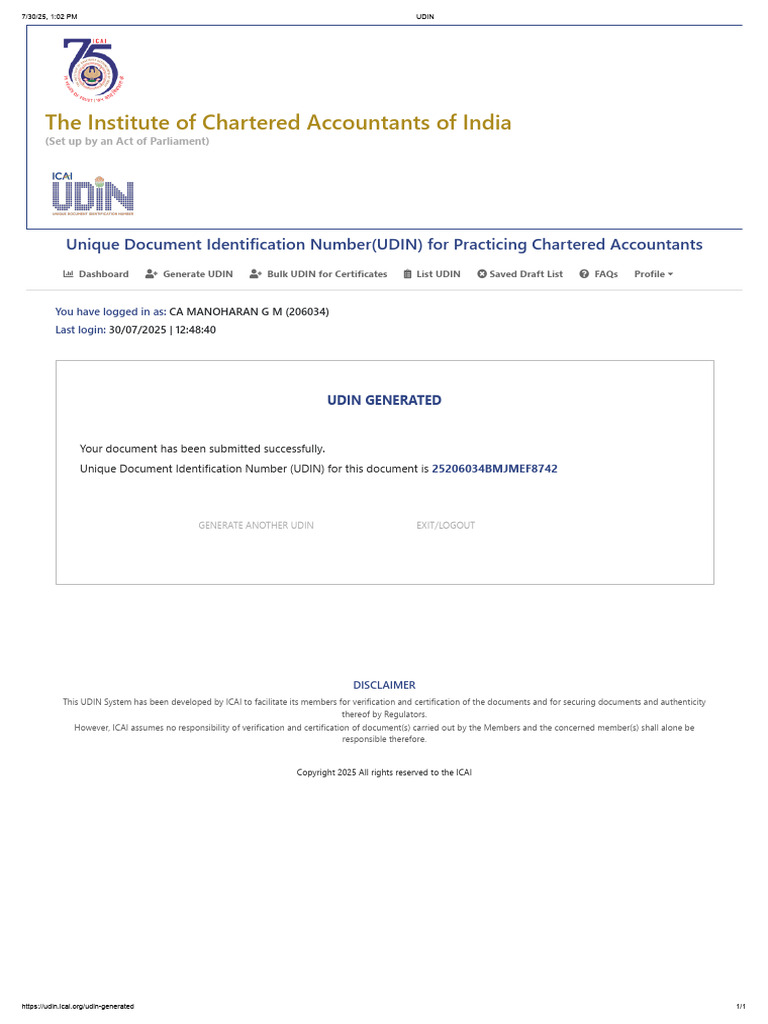 Udin - 30072025 Certificate 15ca CB | PDF