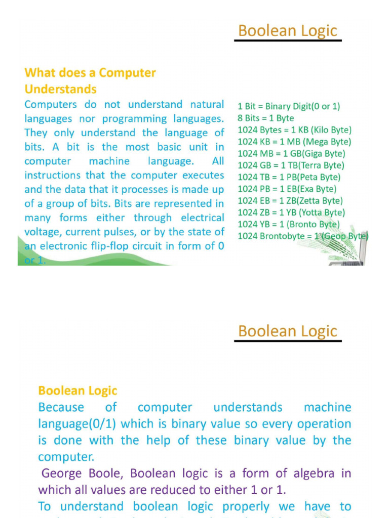 Boolean Logic | PDF